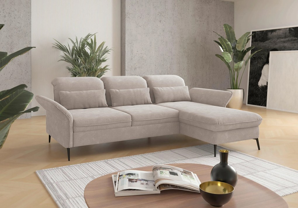 XXXLutz ROHOVÁ SEDAČKA, textil, šedobéžová Sit & More - Sedací soupravy - 000144011873