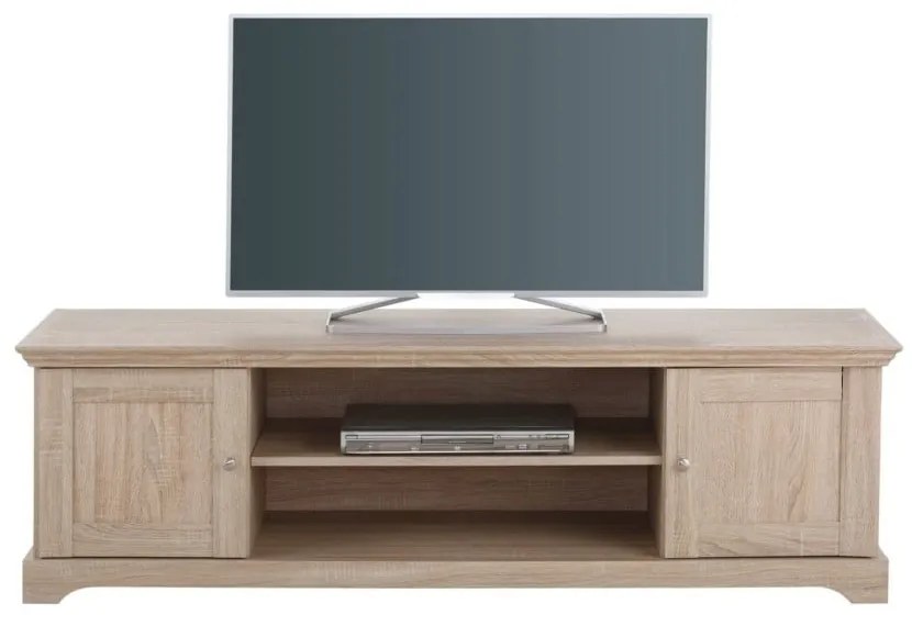 Širší dřevěný TV stolek Støraa Anika