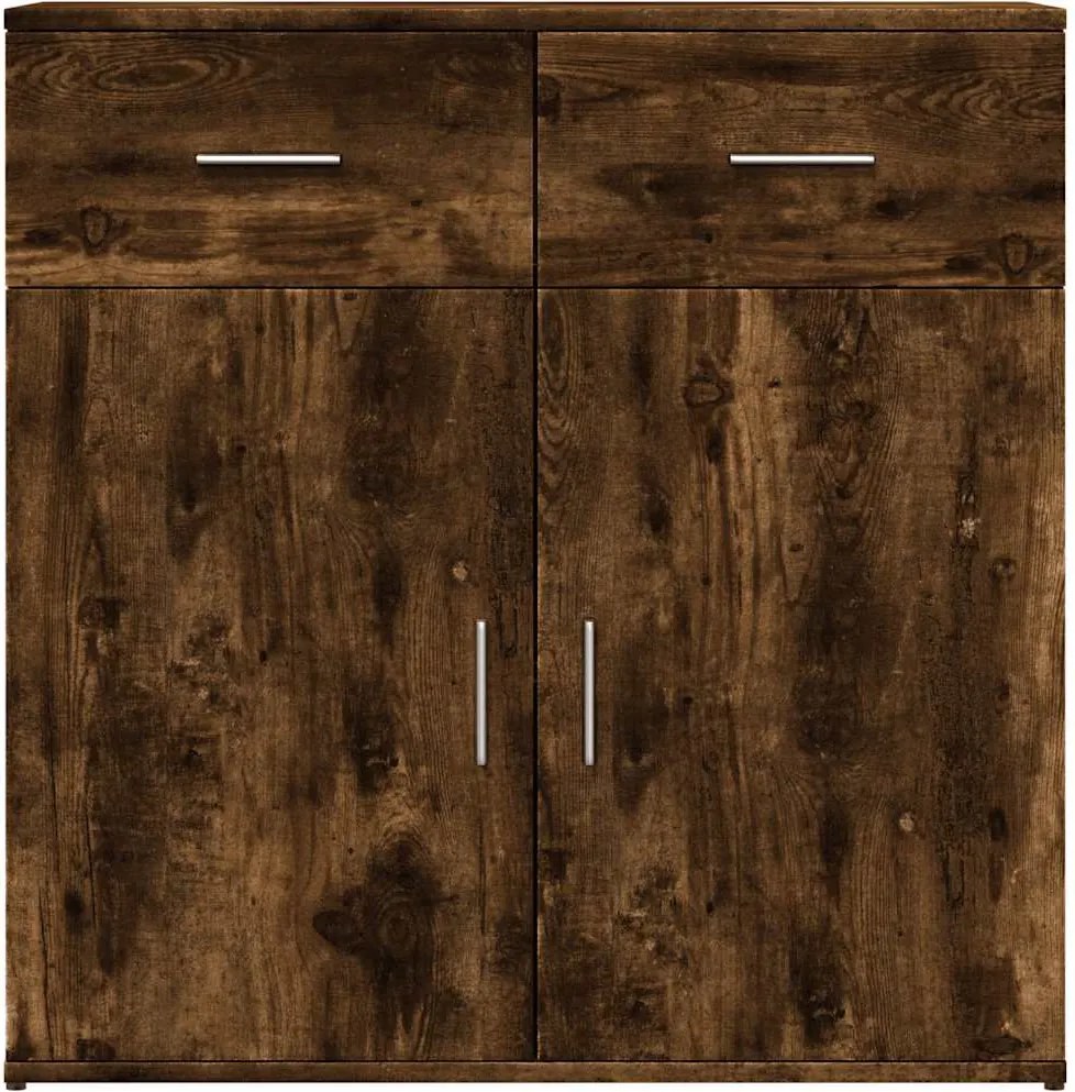 Příborníky 2 ks kouřový dub 79 x 38 x 80 cm kompozitní dřevo 3276620