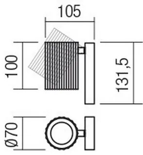 Redo 01-2582 - Nástěnné bodové svítidlo DELPHI 1xGU10/7W/230V zlatá