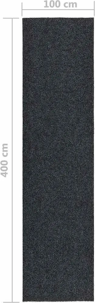 Běhoun čisticí zóna 100 x 400 cm antracitový 327171
