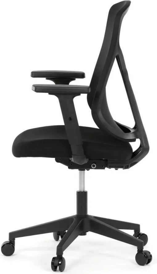 Kancelářská židle KA-S2173 BK, synchronní mechanismus, černá síťovina (67 x 60) cm
