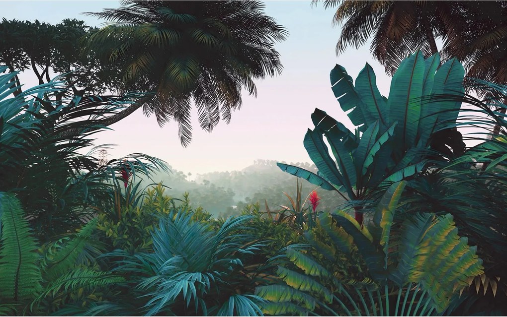 Komar Vliesová fototapeta Jungle Morning 400 x 250 cm