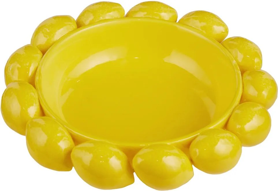 Butlers LEMON Talíř 25 cm - žlutá