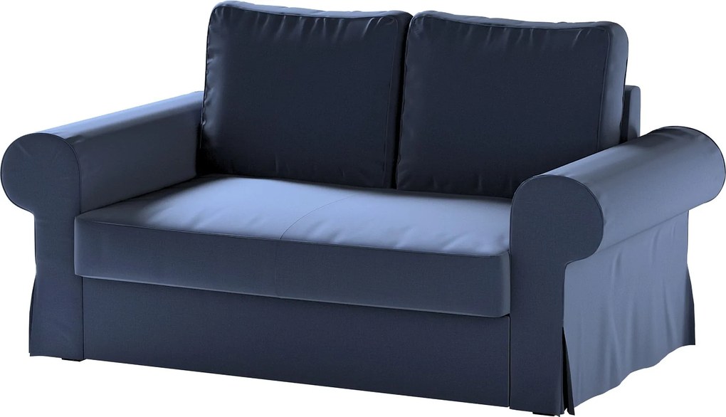 Potah na pohovku IKEA Backabro 2-místná, rozkládací barva tmavě modrá látka sametová