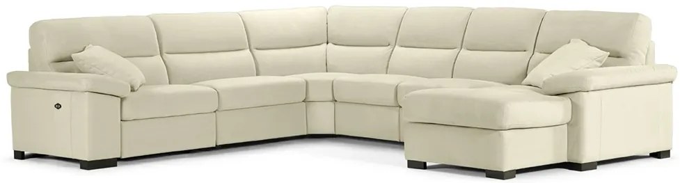 Pregio Italia sofa&relax Velká rohová pohovka SHINE Provedení: 2 místná + lehátko, Vzorník látek: tekno fibra 20 blue