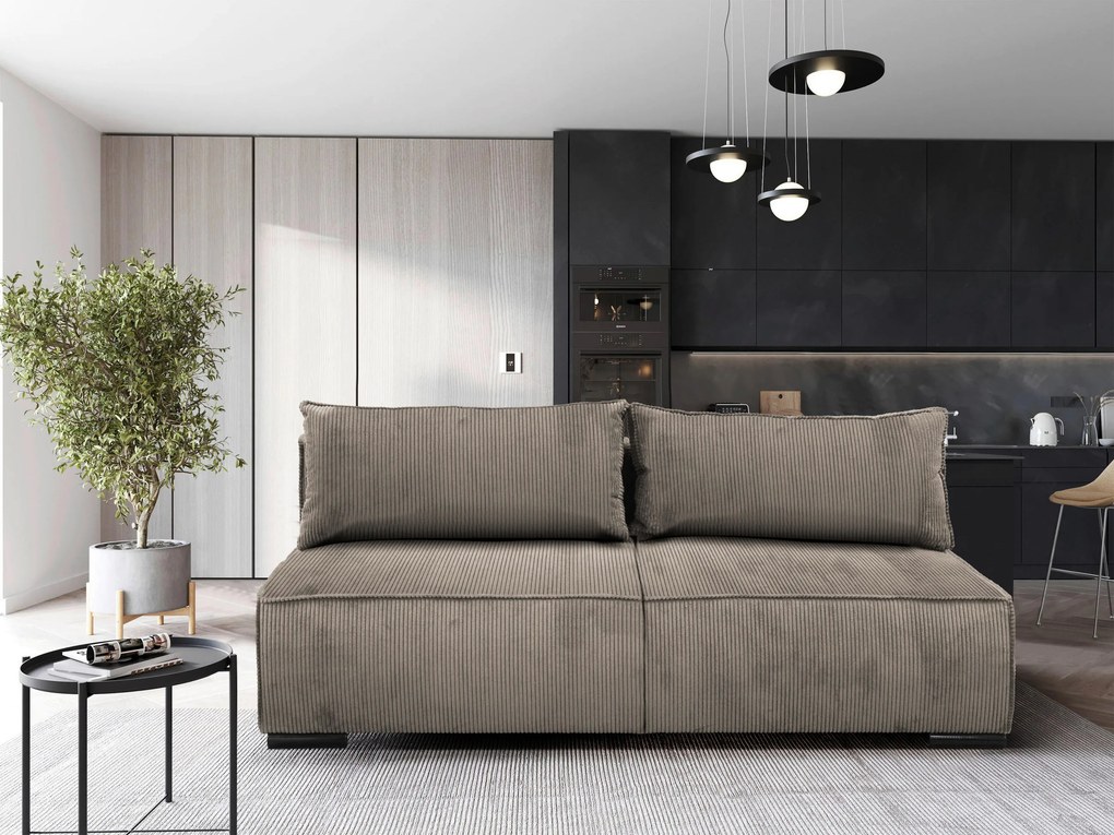 XXXLutz ROZKLÁDACÍ POHOVKA, textil, světle hnědá MID.YOU - Rozkládací pohovky - 001574006302