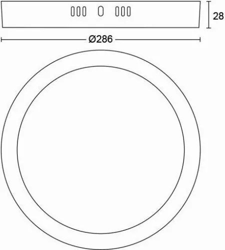 Philips 8719514328754 Magneos Slim DL252 stropní svítidlo LED D283mm 20W/2000lm 2700K bílá