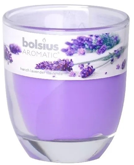 Bolsius Aromatic Sklo 70x80 French Lavender vonná svíčka