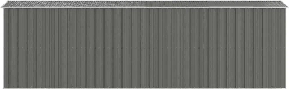 Zahradní kůlna světle šedá 192 x 689 x 223 cm pozinkovaná ocel 3147444