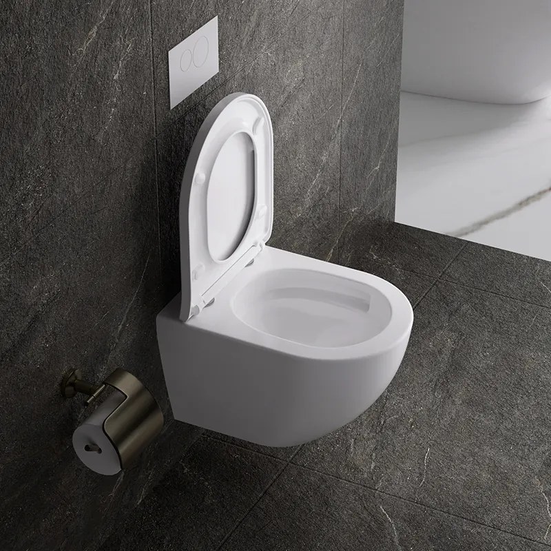 BPS-koupelny Závěsná WC mísa se SoftClose sedátkem HYD-4668, bílá