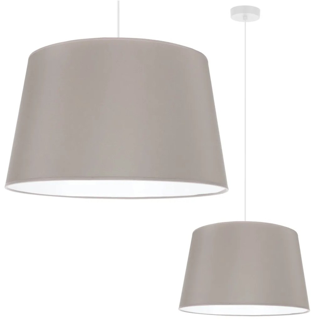 Závěsné svítidlo Gaja, 1x béžové textilní stínítko, (fi 44cm), w