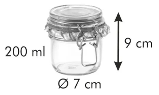 Zavařovací sklenice s klipem TESCOMA DELLA CASA 200 ml
