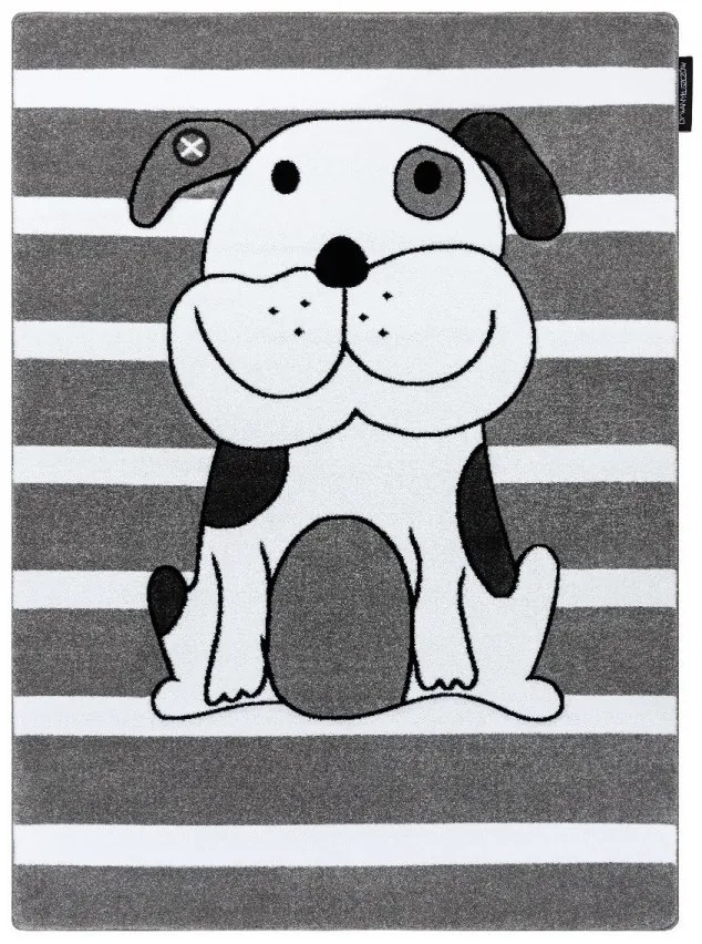 Hans Home | Dětský kusový koberec Petit Puppy grey - 160x220