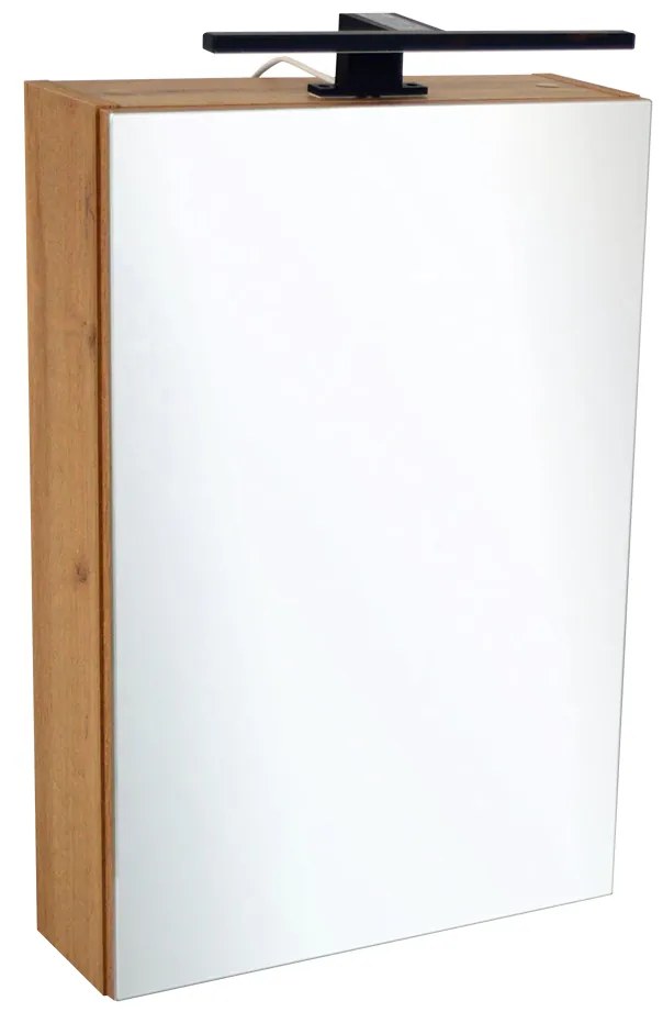 Comodo Zrcadlová skříňka Ideal OW 40 ZS LED-B s osvětlením Any LED 30 B, černá
