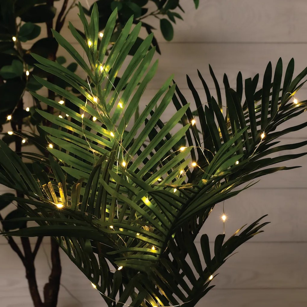 Solární LED světelný řetěz Micro, 15m