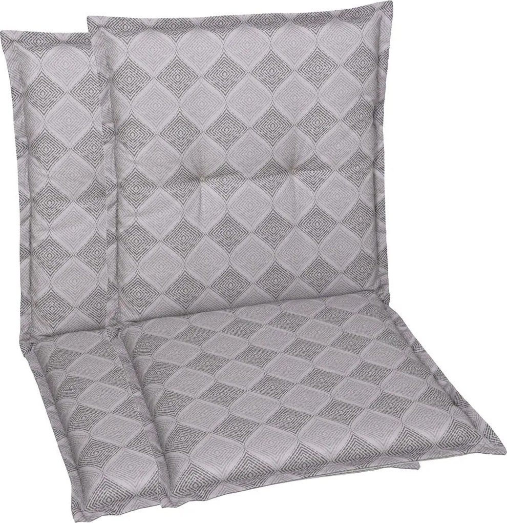 Go-De Textil Zahradní podsedáky Raute (nízká opěrka, 2 kusy, šedá)