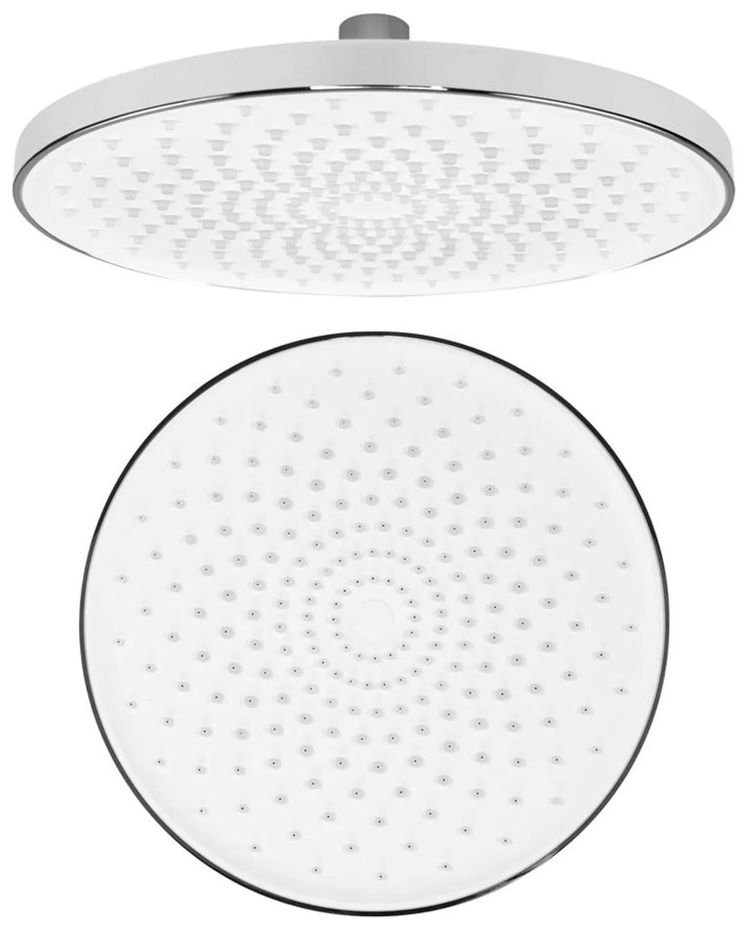 Sapho - Hlavová sprcha, průměr 22 cm, chrom/bílá SK852