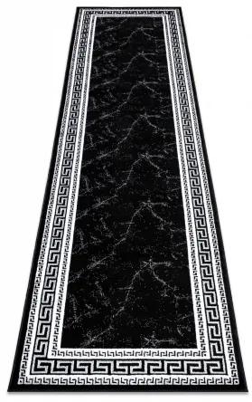 Dywany Luszczow Kusový koberec, Běhoun GLOSS moderni 2813 87 rám, černý / šedá Rozměr koberce: 60 x 200 cm
