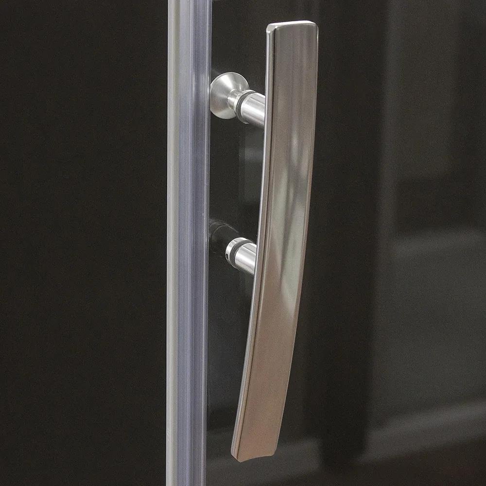 Roth PROXIMA LINE PXDO1N Jednokřídlé sprchové dveře pro instalaci do niky 80 cm Profil: Lesk, Sklo: Satinato