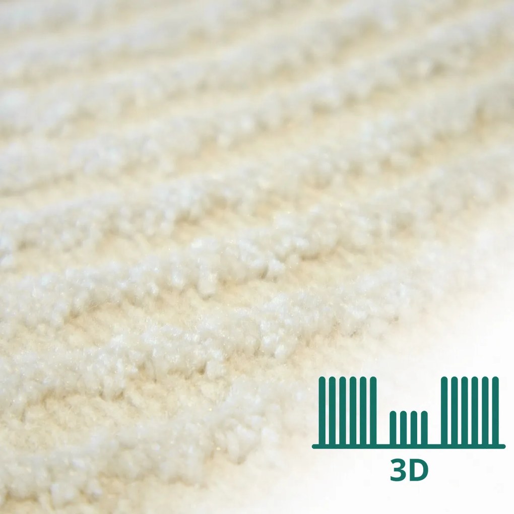 Angel Carpet, Kusový koberec Zafiro 25 Beige, 60x110, béžová, kancelář