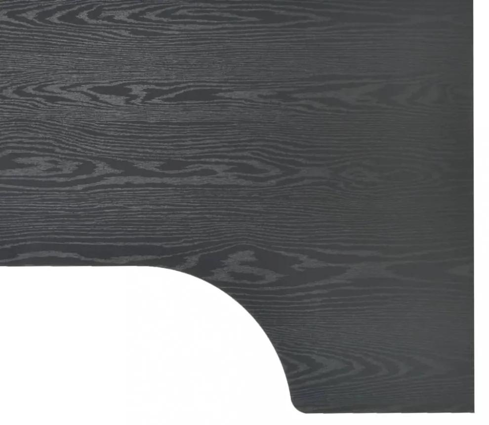 Rohový psací stůl 120x72 cm Dekorhome Černá / dub