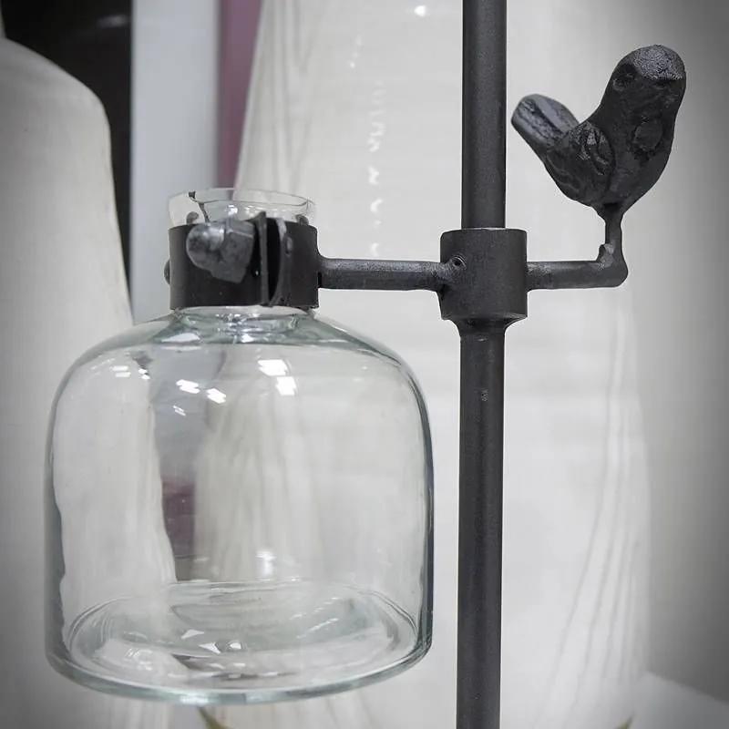 Stojací kovová váza s baňkou Elin