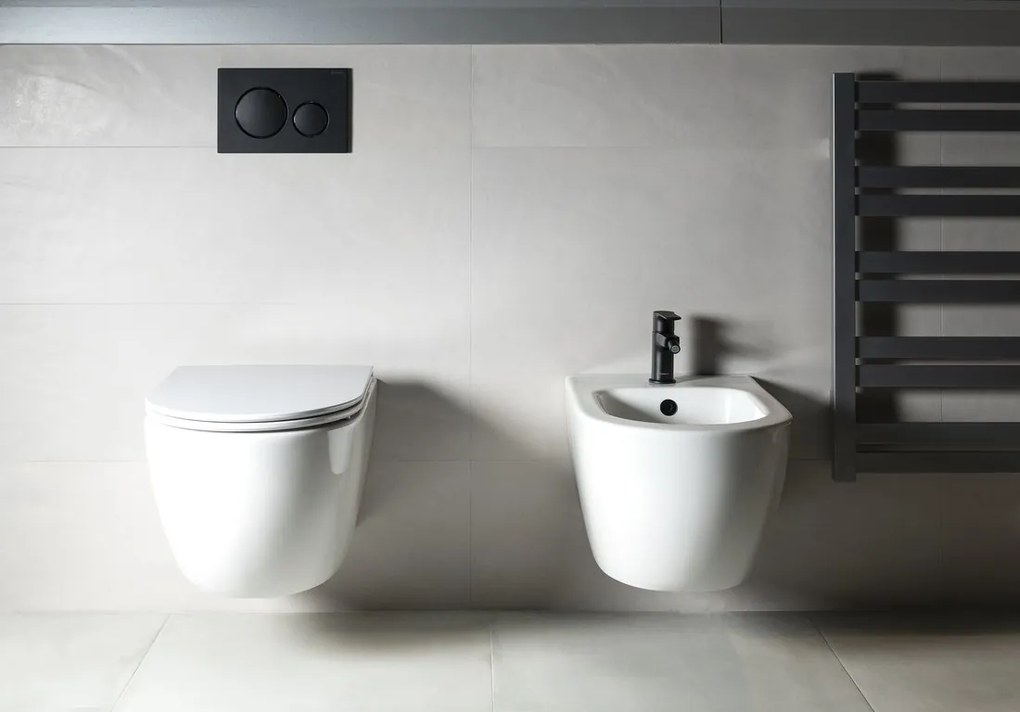 Bruckner Bruckner, FULDA závěsný bidet, 36x52cm, bílá, 201.611.4