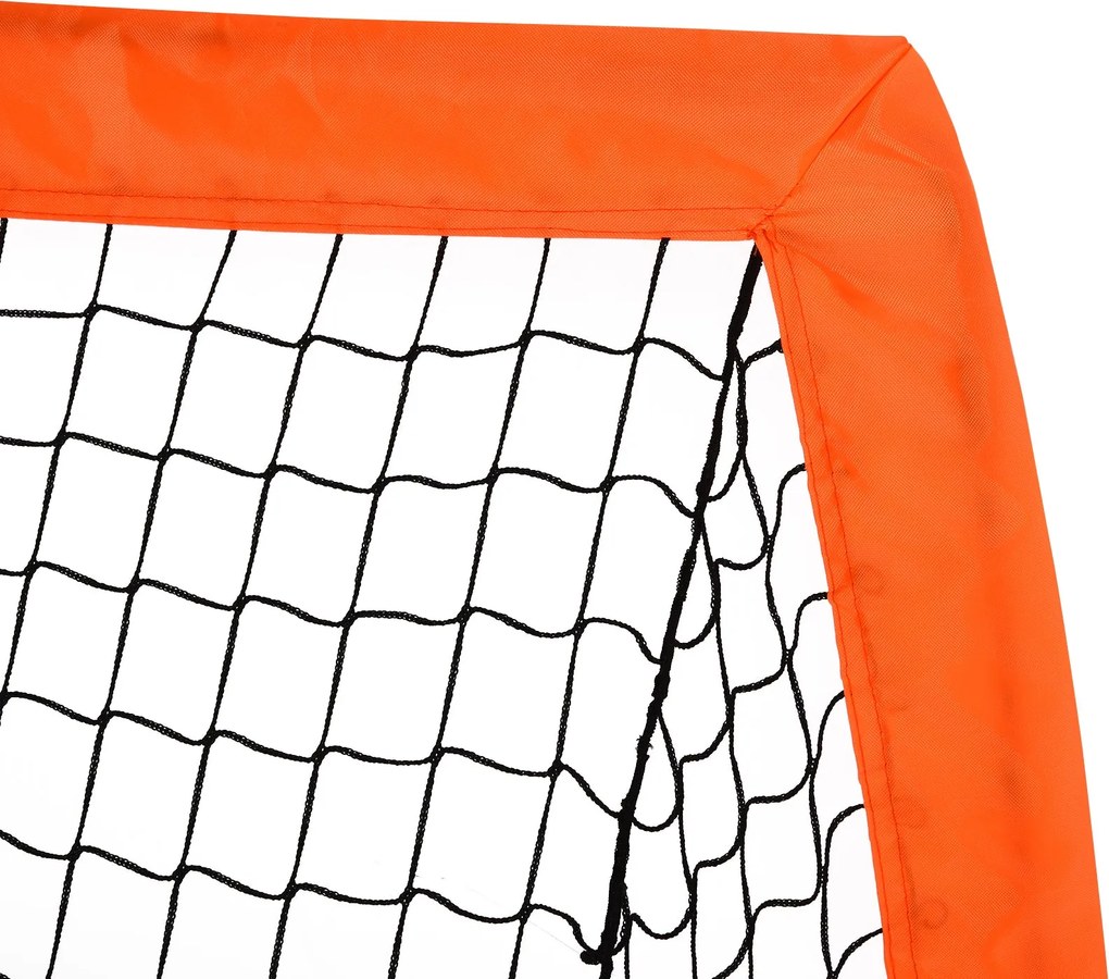HOMCOM Fotbalová branka 2 kusy Skládací 183 x 90 cm Fotbalová branka s taškou odolná vůči počasí pro venkovní fotbal pro dospělé Branky do zahrady pr…