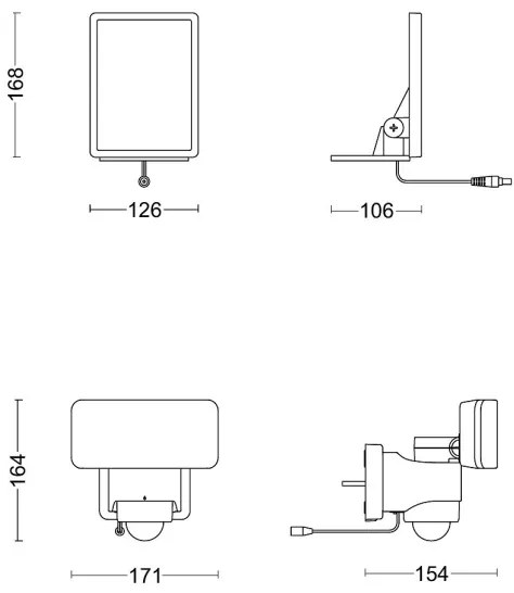 Philips - LED Solární nástěnné svítidlo se senzorem TYLUS LED/6W/3,7V 5000K IP44