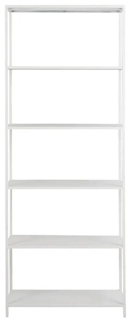 ACTONA Knihovna Newcastle − bílá 185 × 69,5 × 30 cm