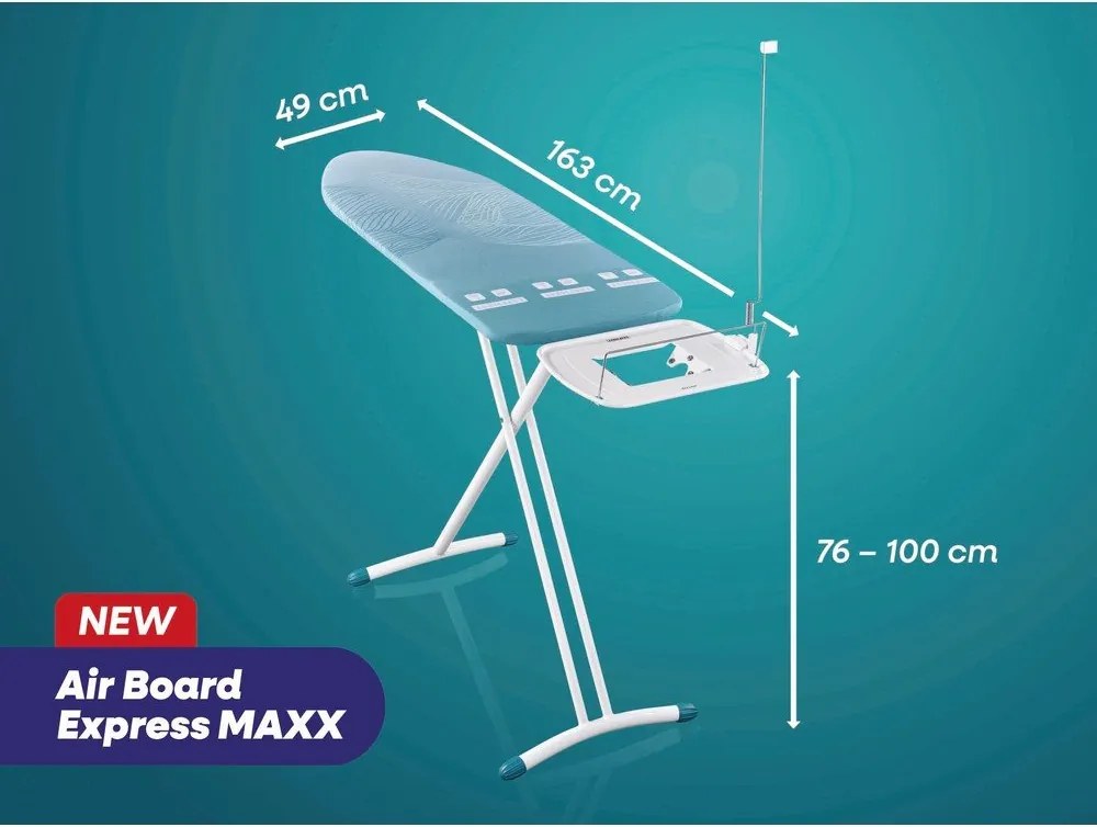 Žehlicí prkno 130x45 cm AirBoard Express L Solid MAXX – LEIFHEIT