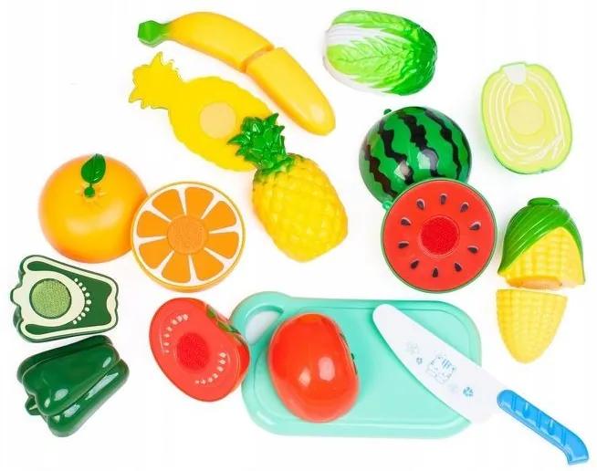 MULTISTORE Plastová sada ovoce+zelenina+deska+nůž