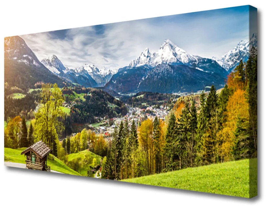 Obraz na plátně Skleněná Alpy Krajina