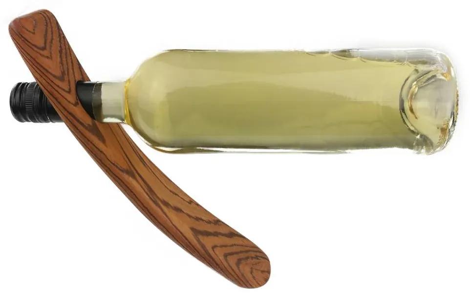 Woodlaf Dřevěný stojan na víno Lucia, zebrano