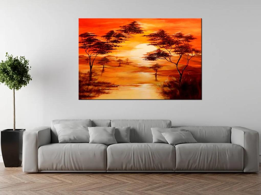 Gario Ručně malovaný obraz Západ slunce Rozměry: 100 x 70 cm
