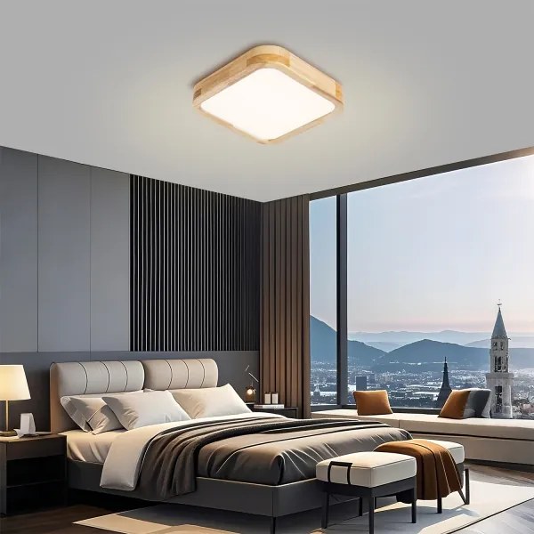 BRILAGI - LED Stropní sv. WOODLINE SQUARE LED/32W/230V 3000/4000/6000K dub 30x30