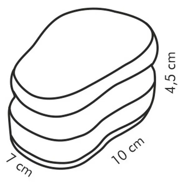 TESCOMA Kuchyňské houbičky CLEAN KIT, 3 ks, na jemné povrchy