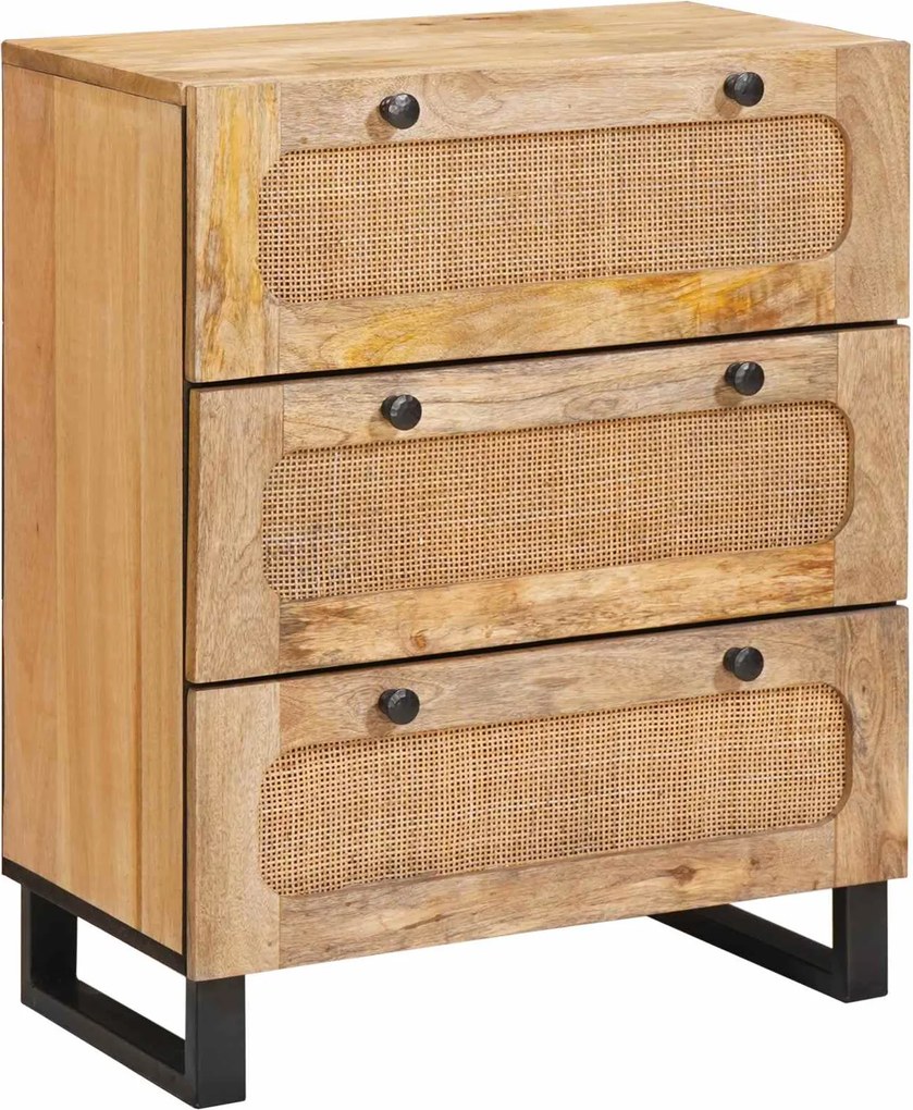 Servírovací skříň 2 ks 60 x 33 x 75 cm Masivní mangové dřevo 3310058