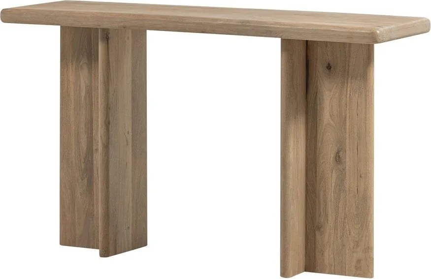Konzolový stolek z mangového dřeva ve světle přírodní barvě 40x80 cm Ato – WOOOD