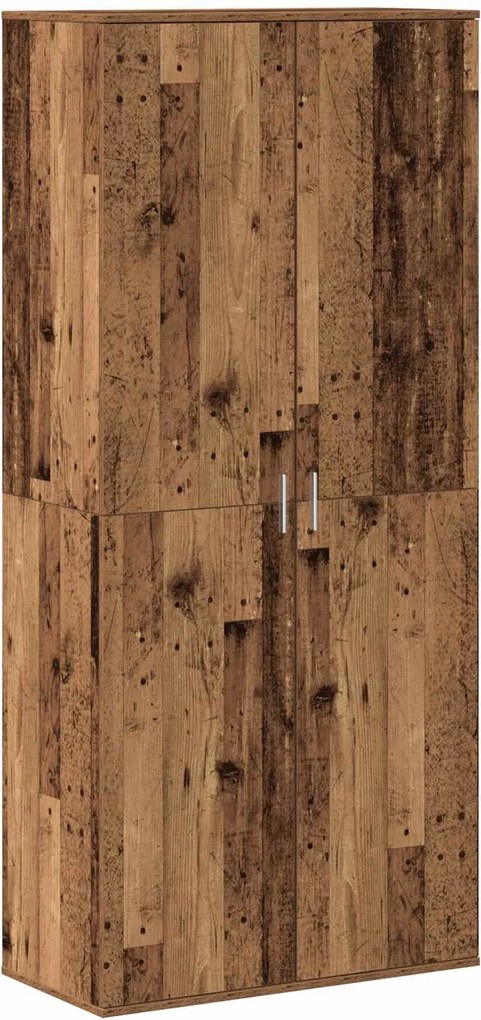 Vysoký bufet 80 x 39 x 178 cm Kompozitní dřevo Staré dřevo 3365570