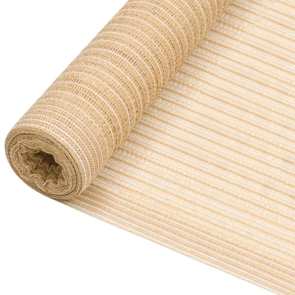 Stínící tkanina béžová 1,2 x 50 m HDPE 150 g/m² 149448