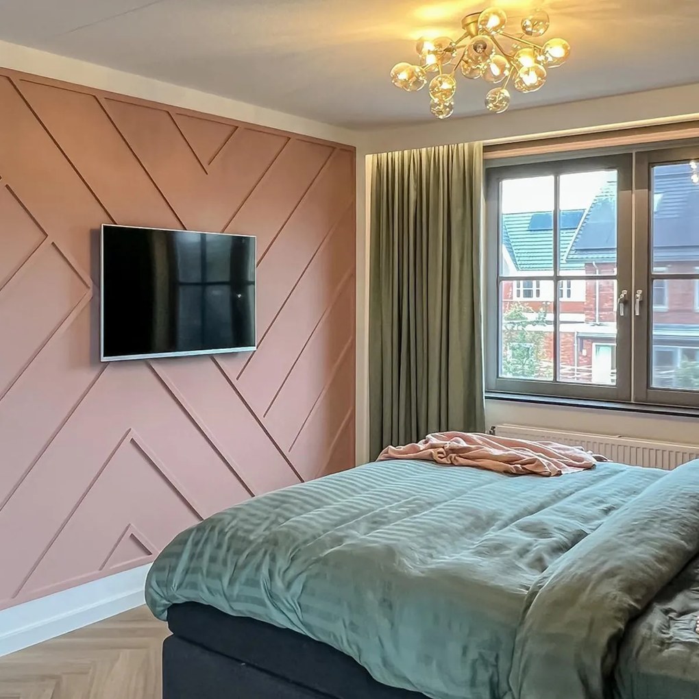 Art Deco stropní svítidlo bronzové s jantarovým sklem 20-světlo - Bianca