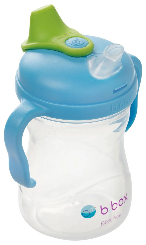 Hrneček s pítkem, 240ml, 4m+, b.box, modrý