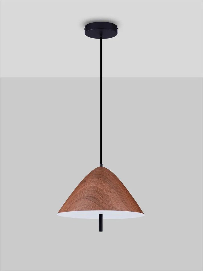 Kovové LED závěsné svítidlo v přírodní barvě s kovovým stínidlem ø 40 cm Oros – Nova Luce
