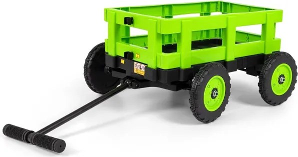 Elektrický traktor s přívěsem Rolly zelený
