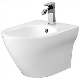 Cersanit Larga Oval, závěsný bidet CleanOn, bílá, K120-006