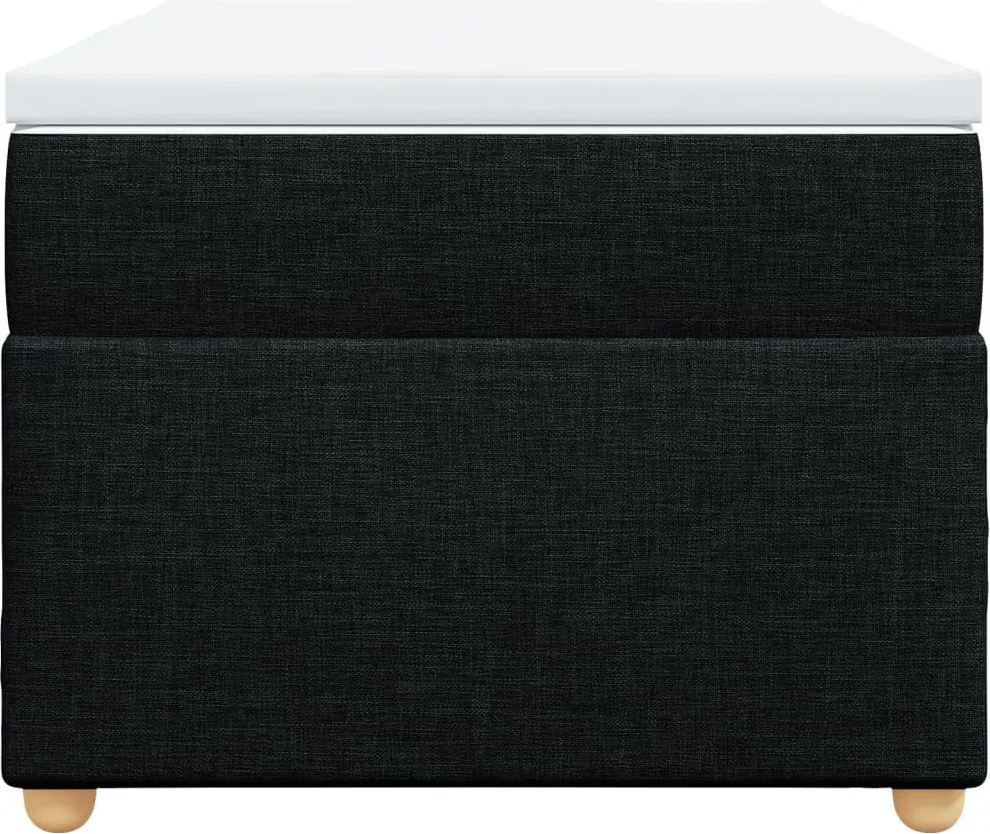 Box spring postel s matrací černá 100 x 200 cm textil 3285354