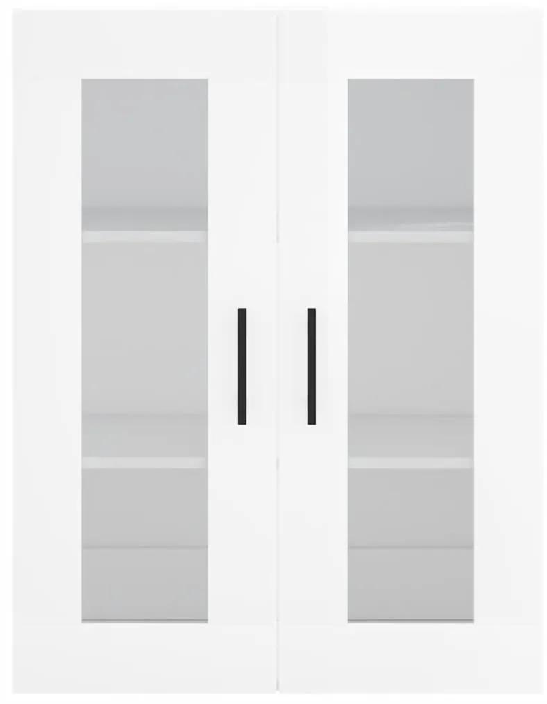Skříň highboard lesklá bílá 69,5 x 34 x 180 cm kompozitní dřevo,  3198427