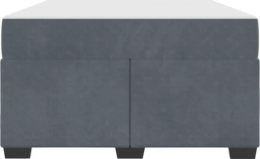 Rám postele s matrací Tmavě šedá 120 x 190 cm textil 3399279